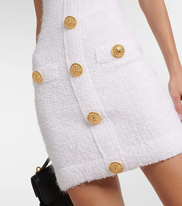 Balmain Halterneck Minidress - White