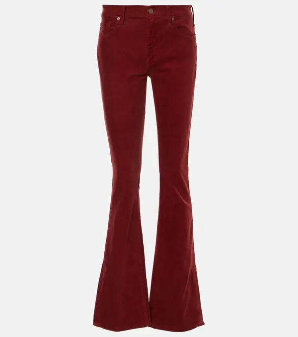 7 For All Mankind Mid-rise Bootcut Jeans - Red