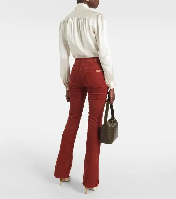 7 For All Mankind Mid-rise Bootcut Jeans - Red