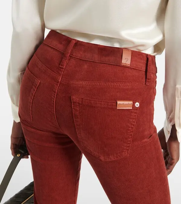 7 For All Mankind Mid-rise Bootcut Jeans - Red