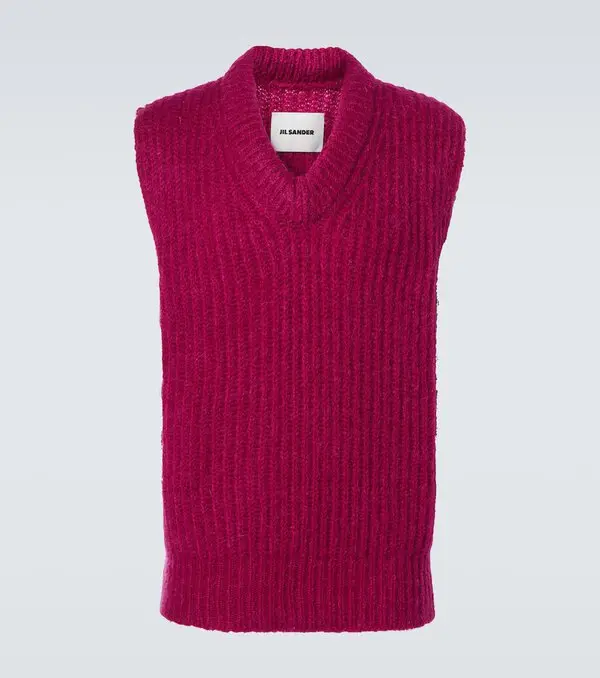 JIL SANDER Mohair And Wool Sweater Vest