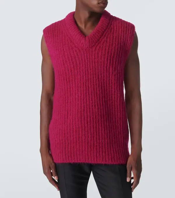 JIL SANDER Mohair And Wool Sweater Vest