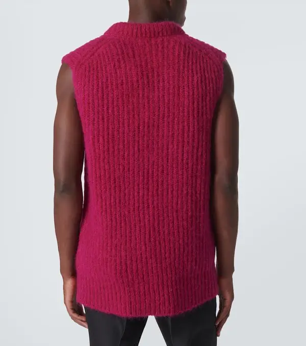 JIL SANDER Mohair And Wool Sweater Vest
