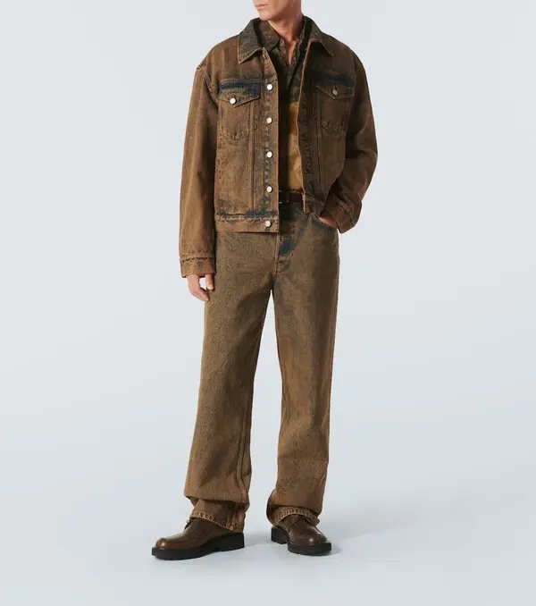 Dries Van Noten Faded Wide-leg Jeans