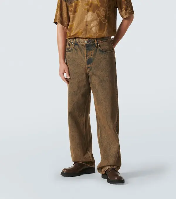 Dries Van Noten Faded Wide-leg Jeans