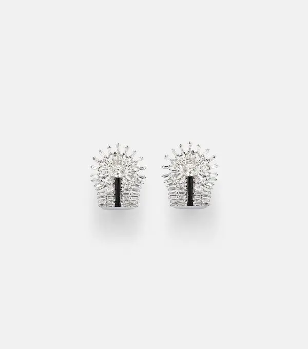 KAMYEN 18kt White Gold Diamond Earrings - Silver