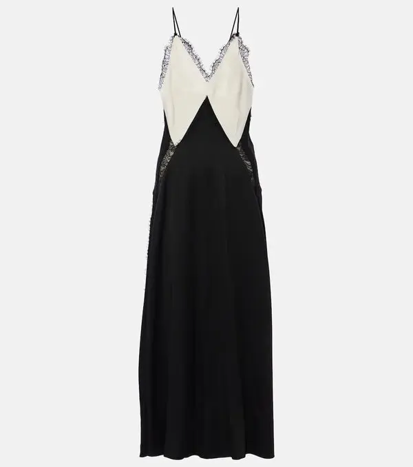Victoria Beckham Lace-trimmed Slip Dress