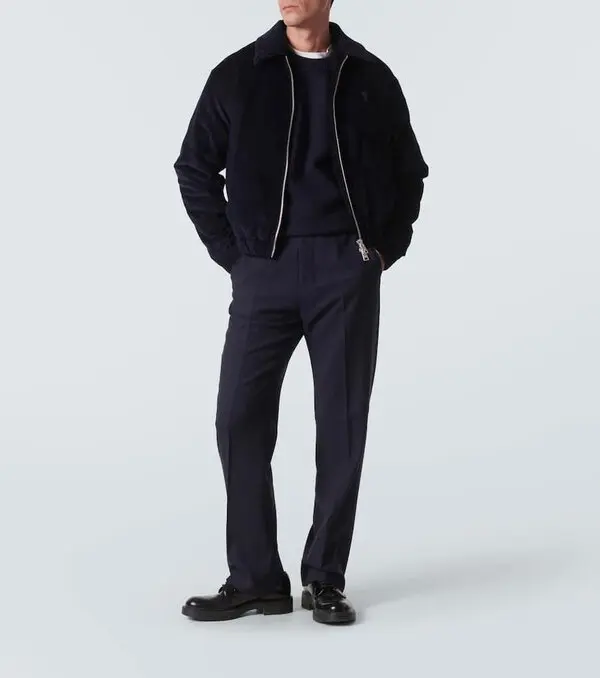 Ami Pleated Virgin Wool Pants