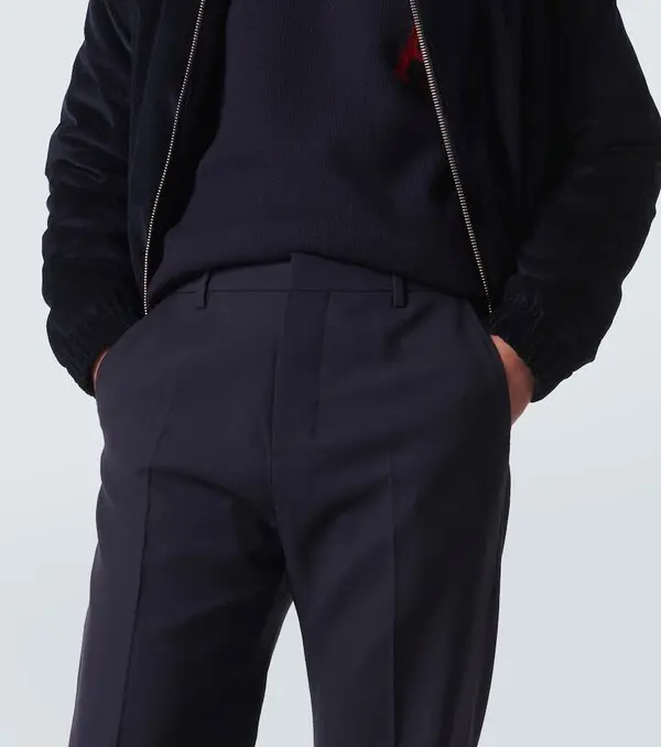 Ami Pleated Virgin Wool Pants
