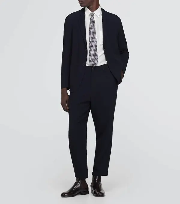 Giorgio Armani Virgin Wool Straight Trousers