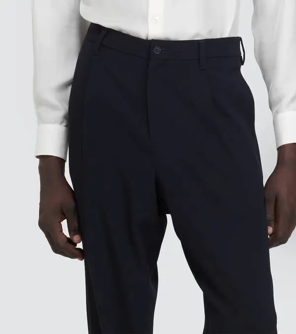 Giorgio Armani Virgin Wool Straight Trousers