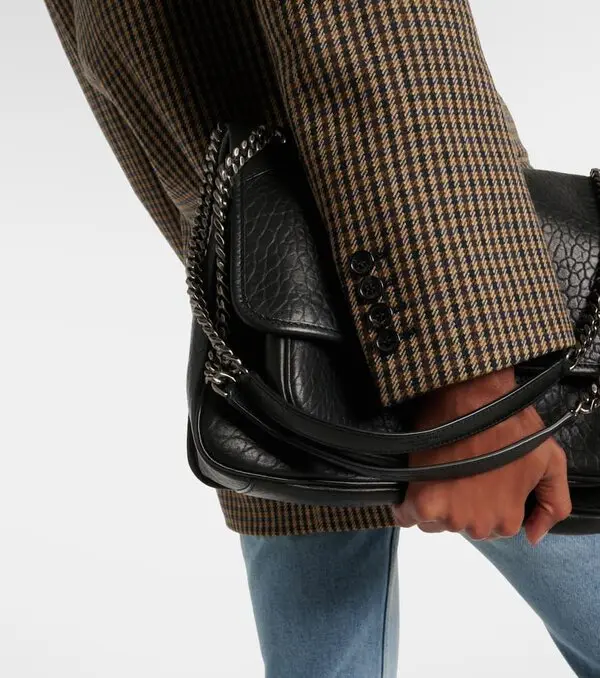 Saint Laurent Checked Oversized Wool-blend Blazer