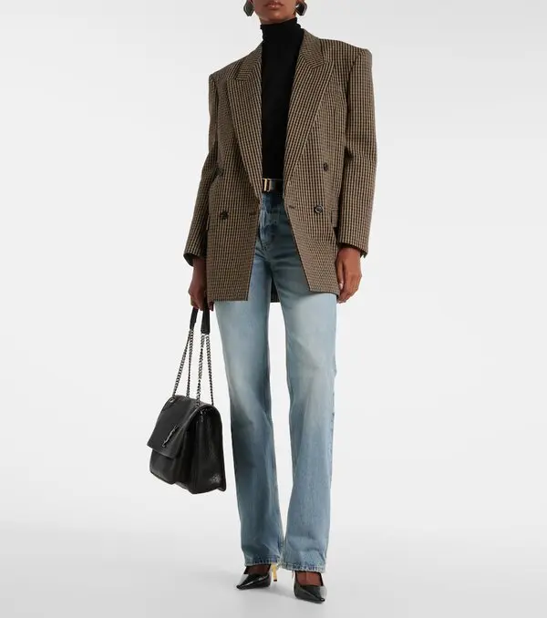 Saint Laurent Nico High-rise Straight Jeans