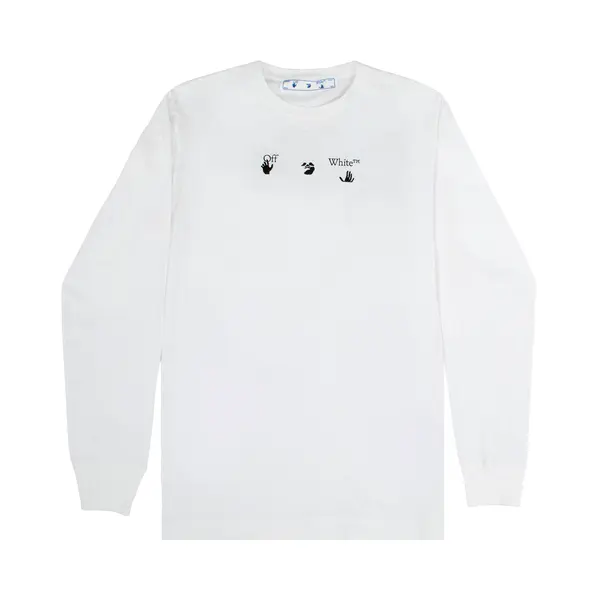 Off-White Marker Long-sleeve Tee - White
