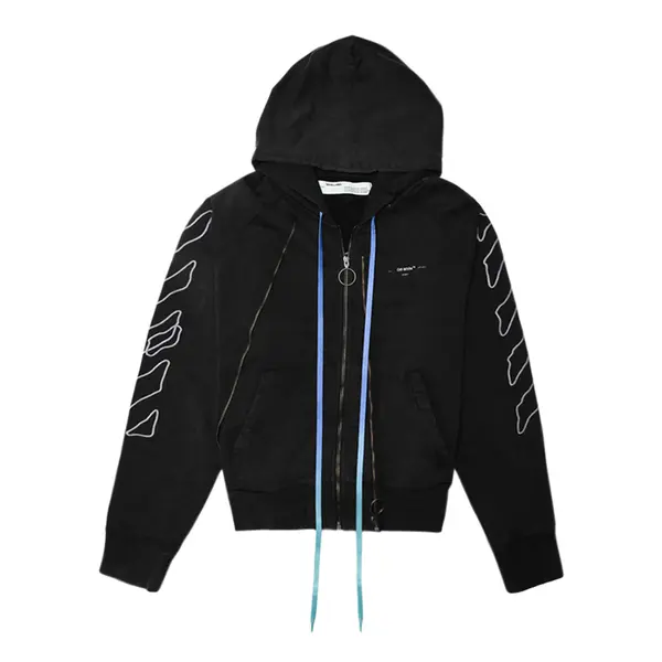 Off-White Abstract Arrows Double Zip Hoodie