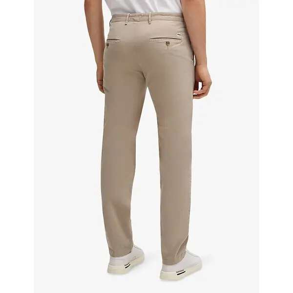 BOSS Slim-fit Straight-leg Stretch-cotton Chinos