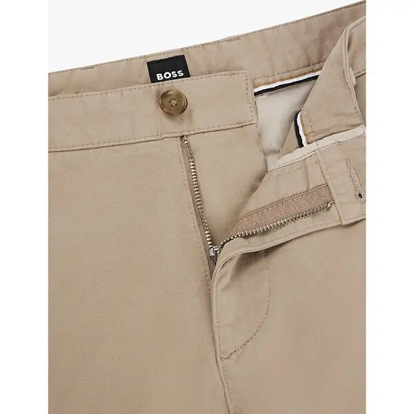 BOSS Slim-fit Straight-leg Stretch-cotton Chinos