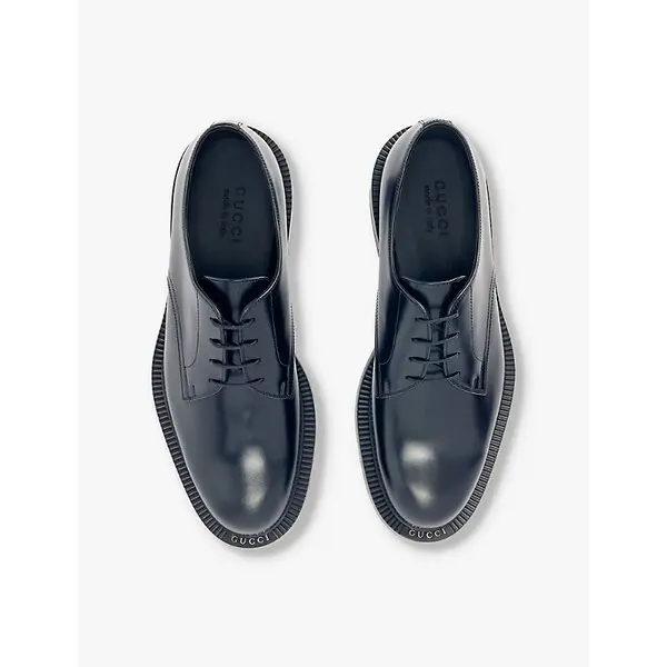 Gucci Henry Leather Loafers - Black | Editorialist display picture 1