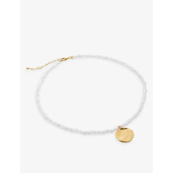 Monica Vinader Capri Mini Pendant Necklace - Yellow Gold