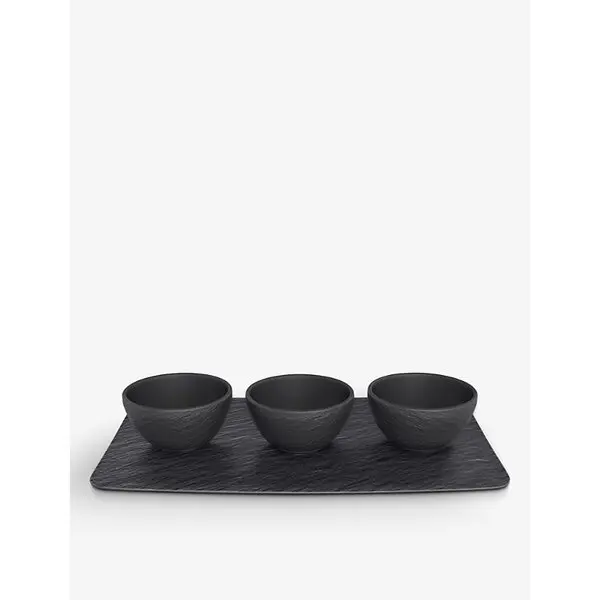 VILLEROY & BOCH Manufacture Rock Porcelain Dip Bowls Set Of Four - One-color