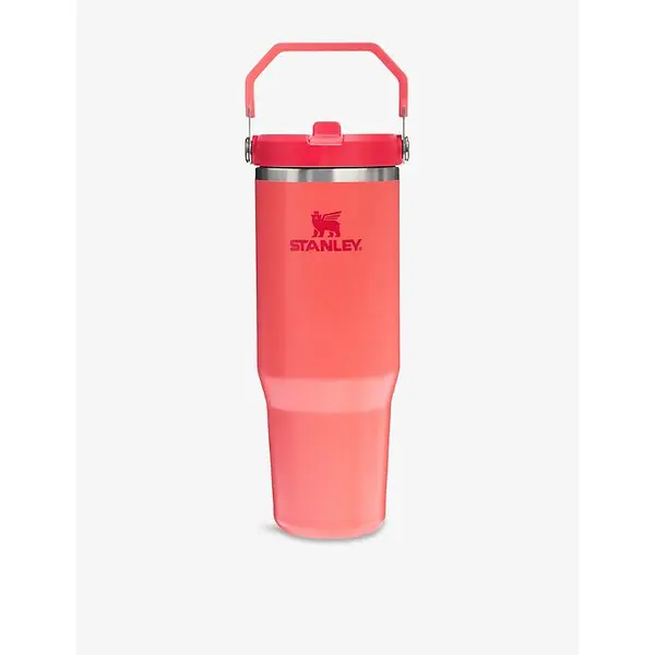 STANLEY Iceflow™ Flip-straw Stainless-steel Bottle - Hot Coral