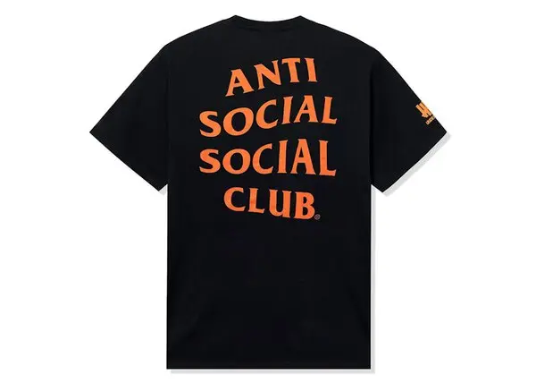 ANTI SOCIAL SOCIAL CLUB X Undefeated Still Paranoid Tee Shirt - Black