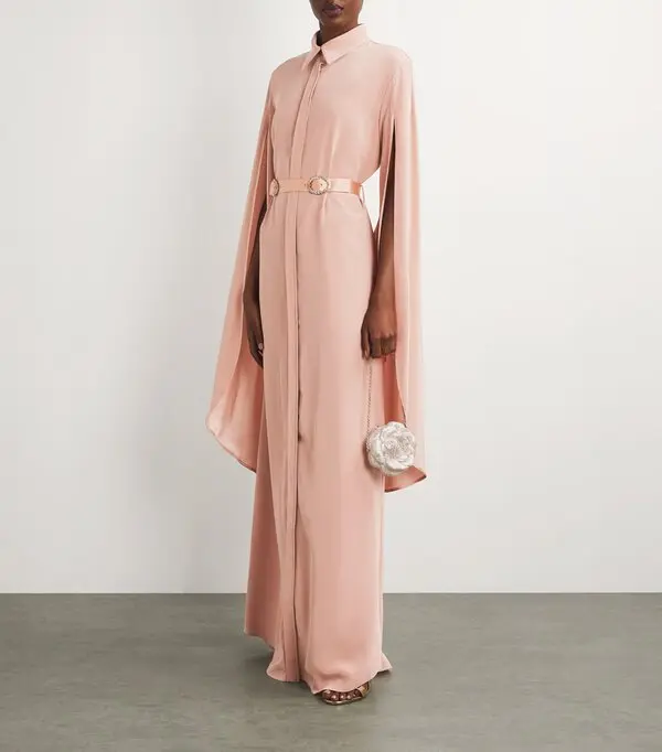 Alexis Mabille Shirt-Detail Gown In Rose Gold - 62% Off | Editorialist