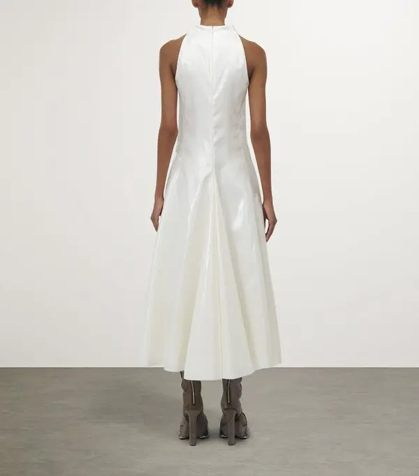 Alexander McQueen Silk-blend Tarpaulin Midi Dress