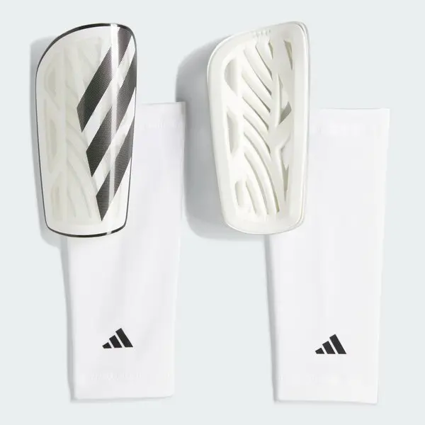 Adidas Tiro League Shin Guards - White / Black / Silver Metallic