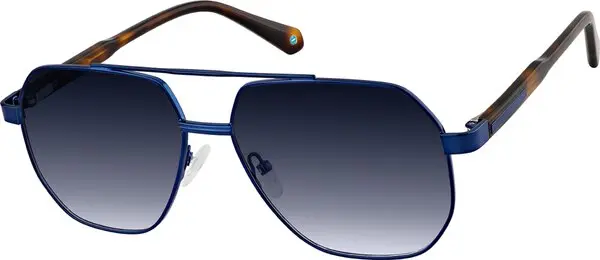 Zenni Aviator Full Rim Frame Sunglasses - Blue