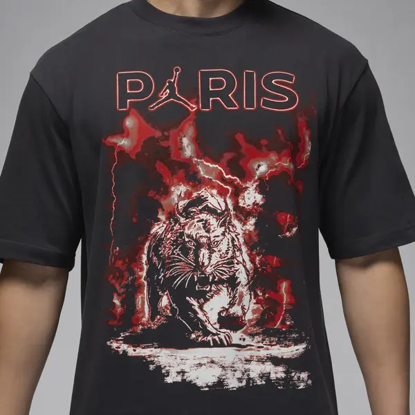 Jordan Paris Saint-Germain Graphic T-Shirt In Black - 14% Off