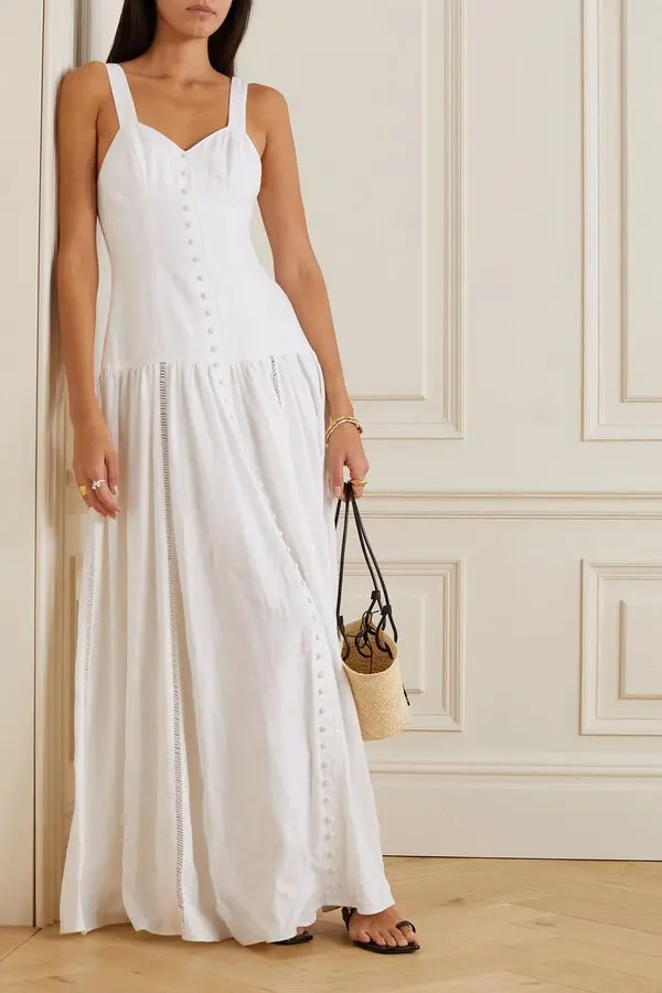 joslin linen midi dress SHES ARRIVED  | Joslins highly anticipated Chloe Linen Midi Dress in  Optical White | As worn by our beautiful friend @LanaWilkinson | Also  available in Bougainvillea Pink  | New Arrivals