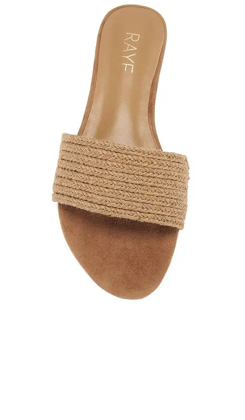 Raye Lilou Raffia Slide Sandals