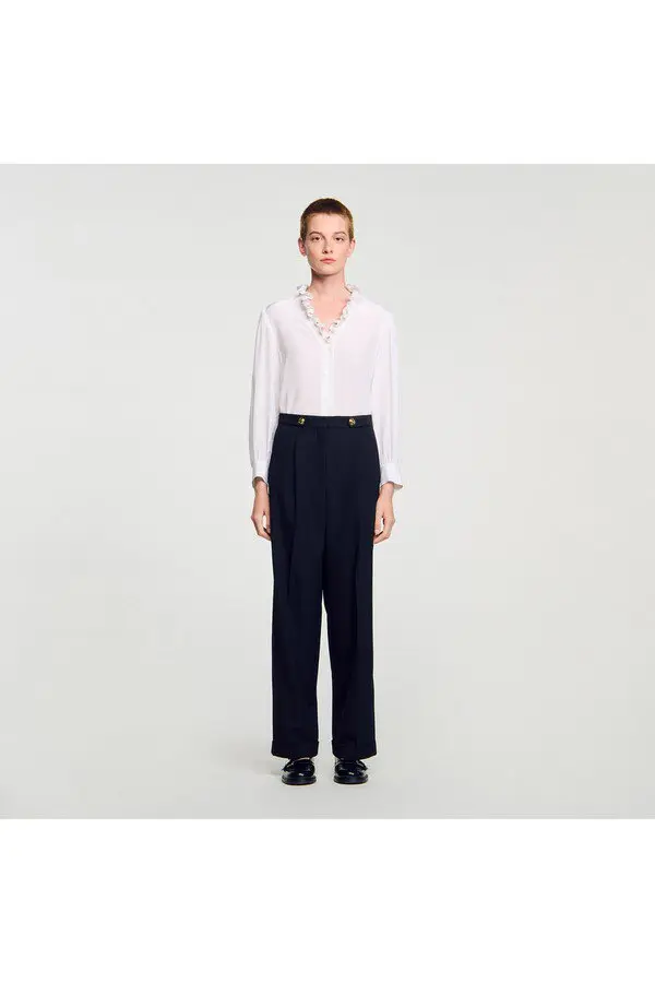 Sandro Straight-leg Trousers