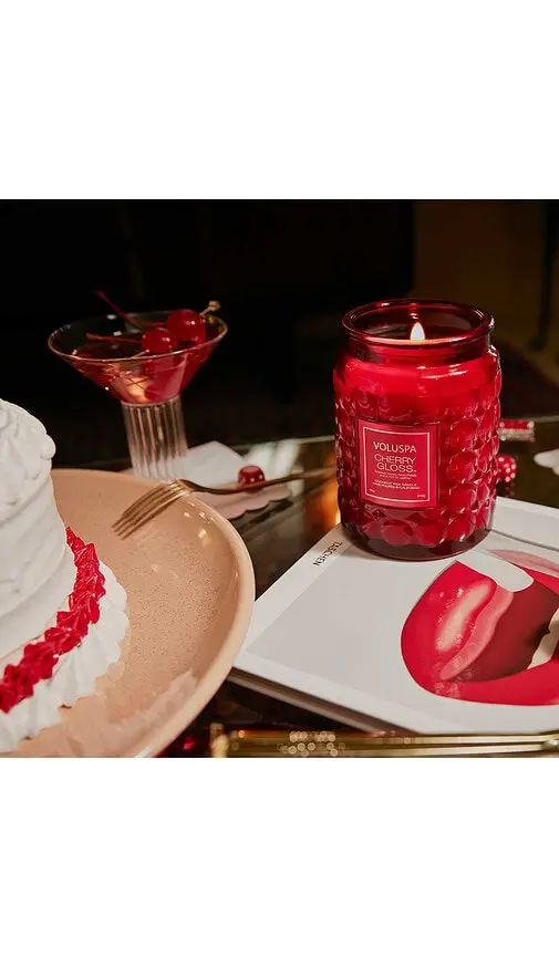 Voluspa Cherry Gloss Large Jar Candle - N,a