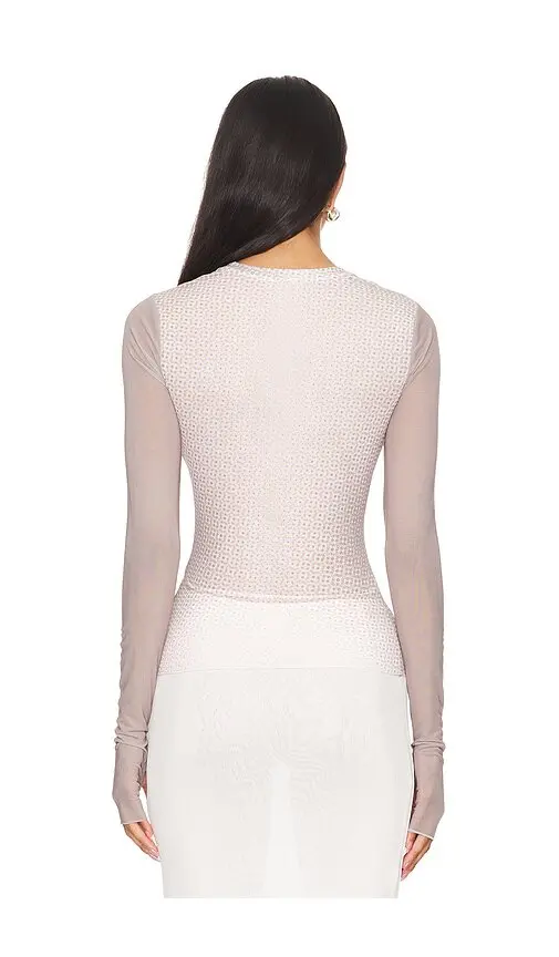 AFRM Kaylee Mesh Top - Nude Illusion