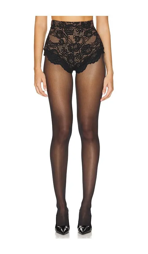THE DOLLS HOUSE Toni Lace Short - Black