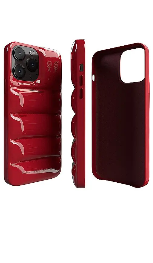 Urban Sophistication Iphone 15 Pro Glazed Puffer Case In Red - 34
