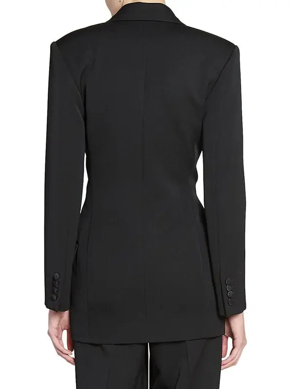 Saint Laurent Tuxedo Jacket In Grain De Poudre