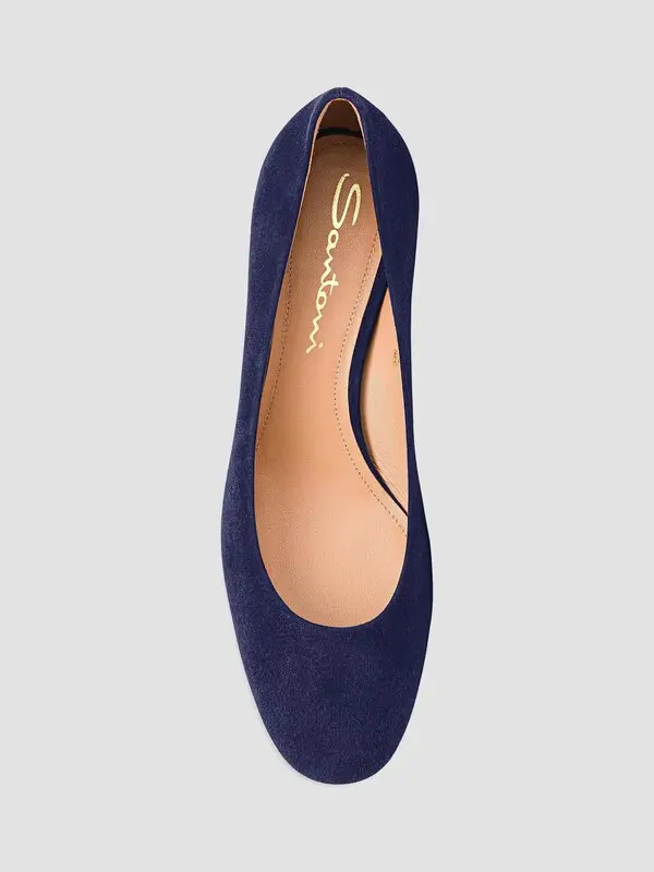 Santoni 50mm Suede Pumps