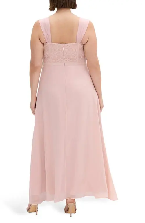 City Chic Sweet Evie Maxi Dress - Sweet Rose