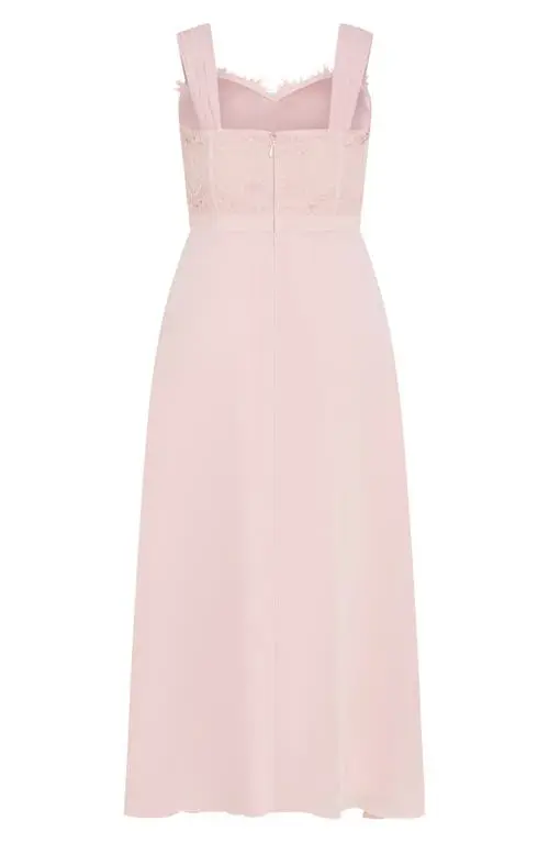 City Chic Sweet Evie Maxi Dress - Sweet Rose