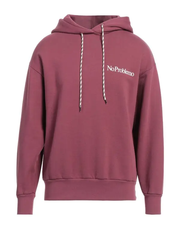 Aries Cotton Fleece Hoodie - Red