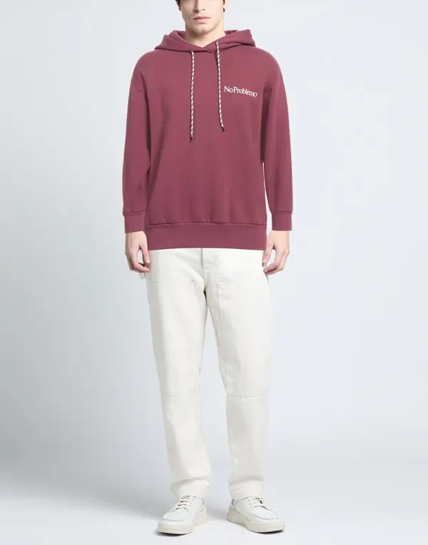 Aries Cotton Fleece Hoodie - Red