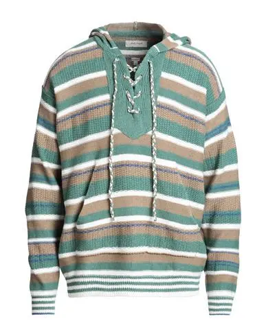 Nick Fouquet Striped Knit Hoodie - Sage Green