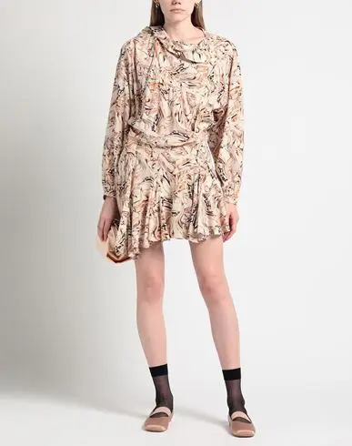 Isabel Marant Étoile Silk Mini Dress With Asymmetrical Tiered Design