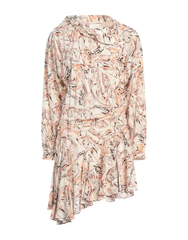 Isabel Marant Étoile Silk Mini Dress With Asymmetrical Tiered Design