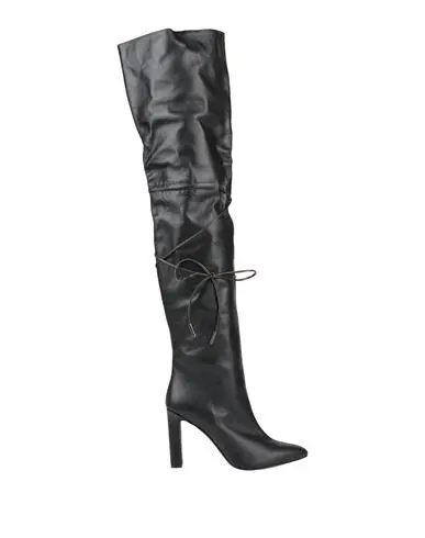 MANILA GRACE Leather Over-the-knee Boots