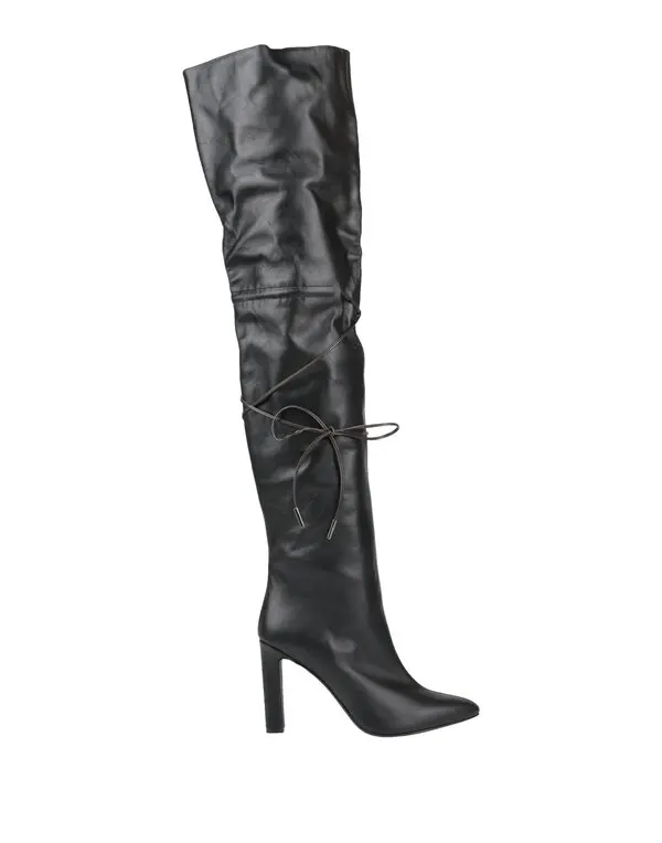 MANILA GRACE Leather Over-the-knee Boots