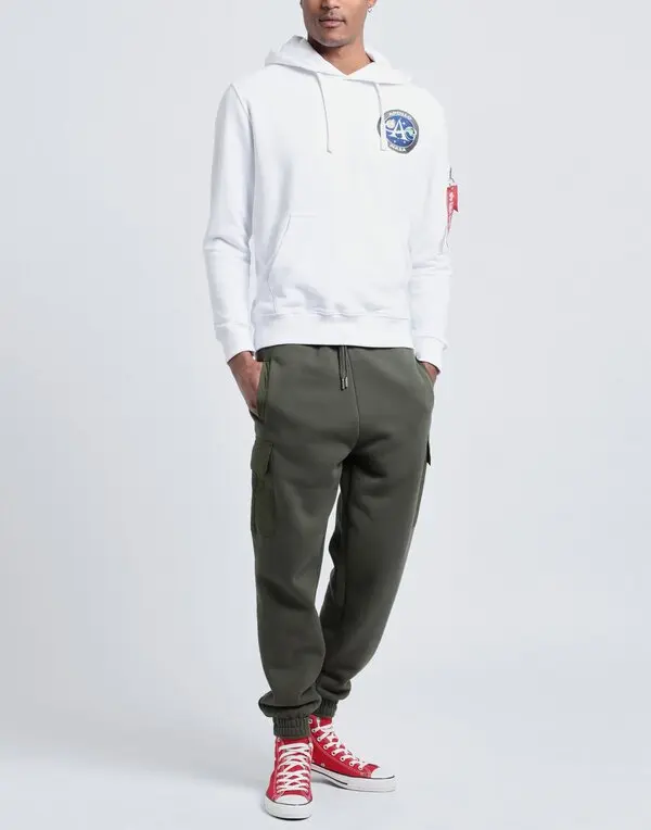 Alpha Industries Hooded Sweatshirt With Logo And Detachable Application